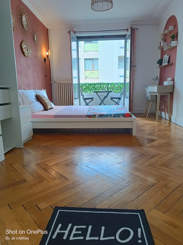 Chambre- Balcon Privé - Gare Annemasse - Annemasse