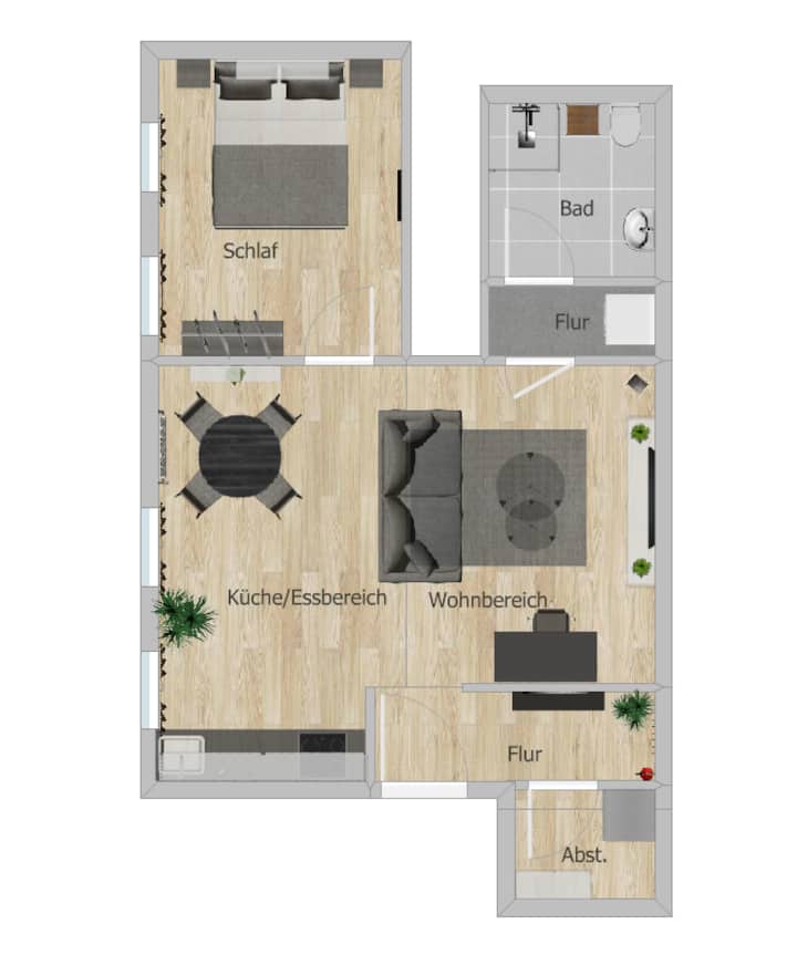 Black Diamond Apart. | Zentral | Parking | Kitchen - Magdeburg