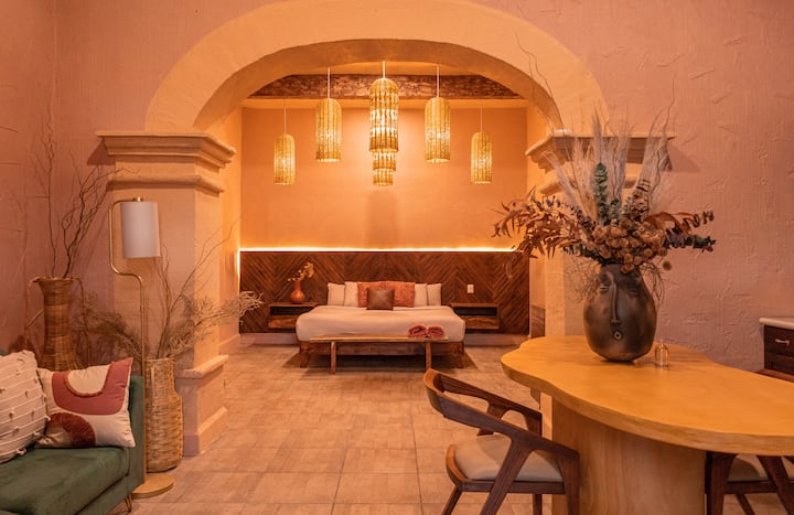 Cozy Restored Loft, Ks Bed/ Ac In Centro Oaxaca. - Oaxaca