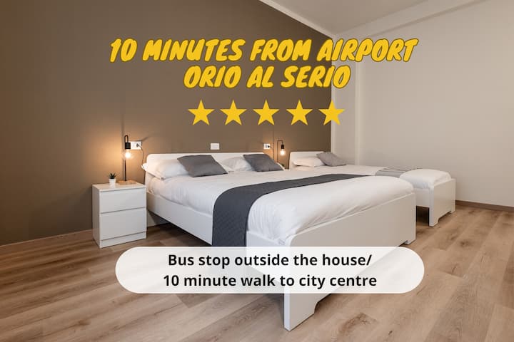 [Risico Guest House]netflix Wi-fi Free - Bergamo