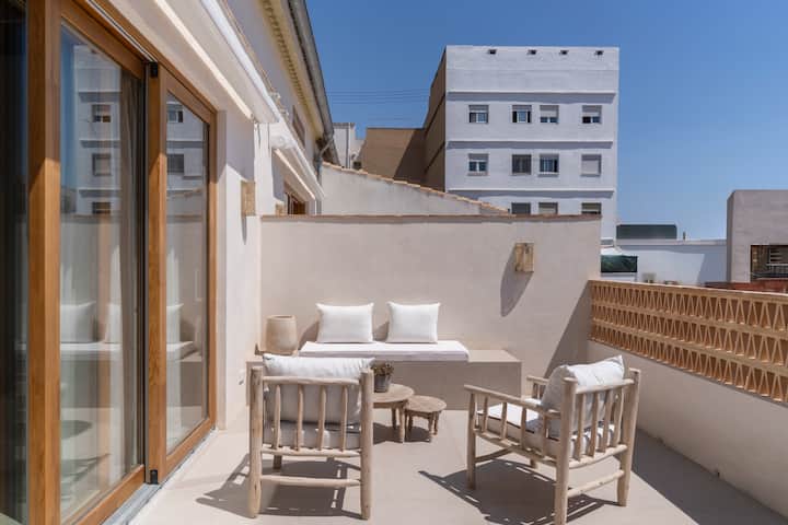 Valencia Luxury 3br · Private Terrace·10 Min Beach - Valencia
