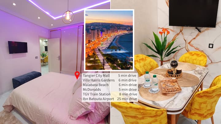 Luxury 2bdr In Tangier | Sea View, Ac & Parking - Tangier