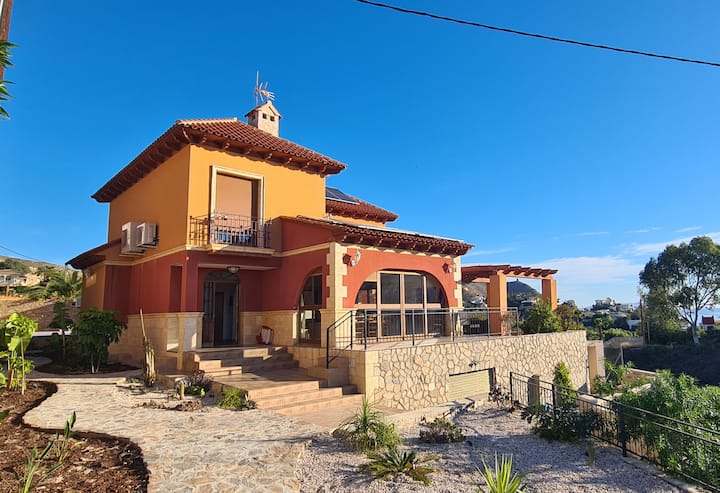 Villa Pascaline - Pool, Sea Views, Ac, Beach - El Campello