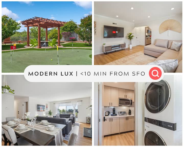 Modern Lux | Entire Home 4br 3ba | 30+ Days - 南舊金山