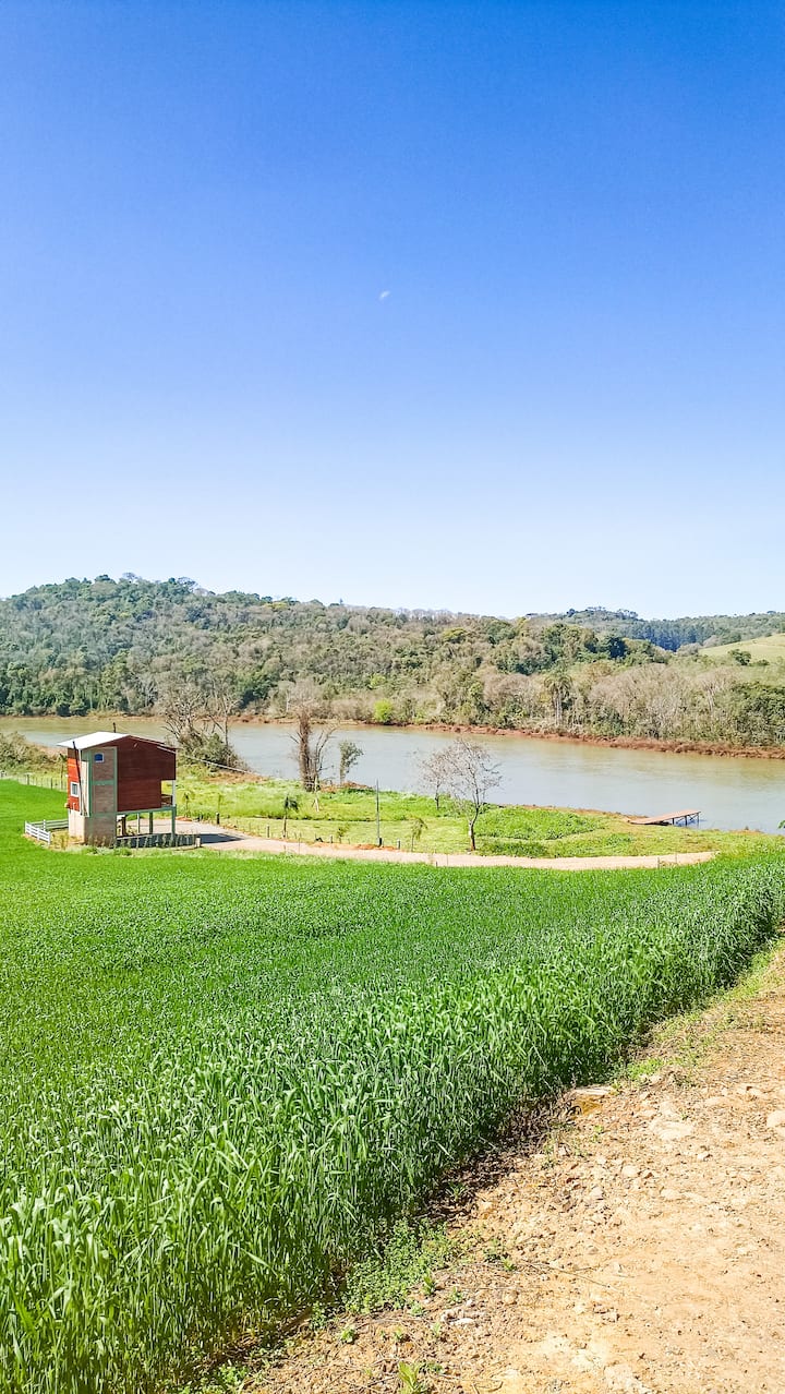 Cabana Torre Com Hidro & Adega Frente Lago - Machadinho