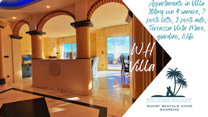 Wh - Villa - Vista Mare - Doppio Parcheggio - Wifi - Sanremo