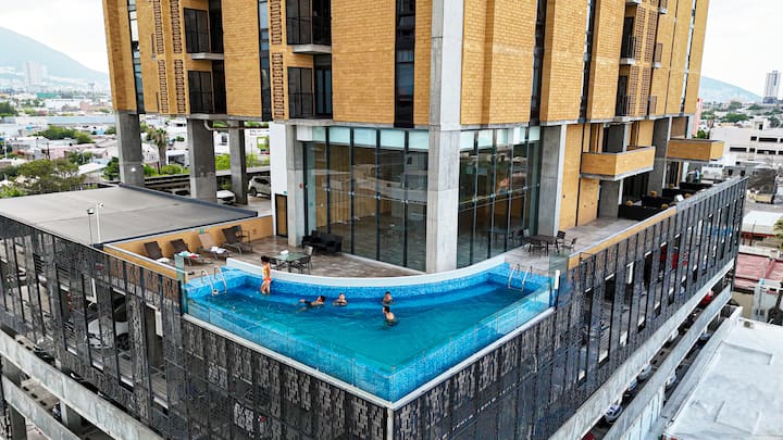 Everything Right Here In Downtown Mty-pool-gym-parking - Monterrey