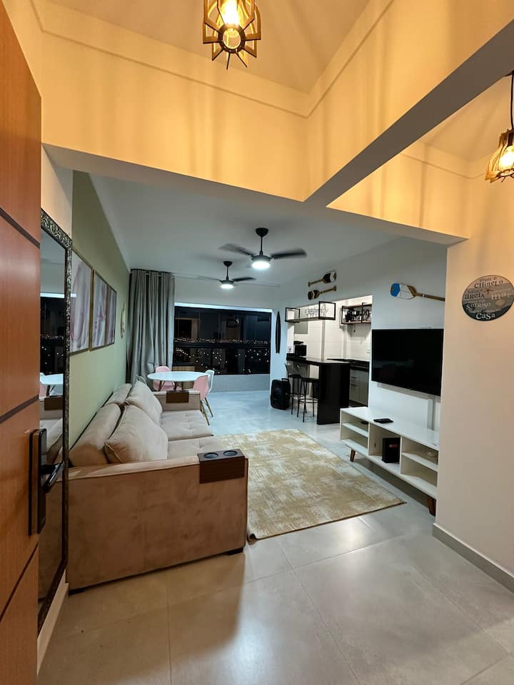 Vista Mar E Montanhas - Apê Perfeito à Beira Mar - Praia Grande