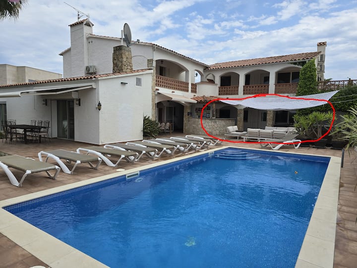 Appart, 2ch, Climatisé, Dans Rés. Privée Au Canal. - Empuriabrava