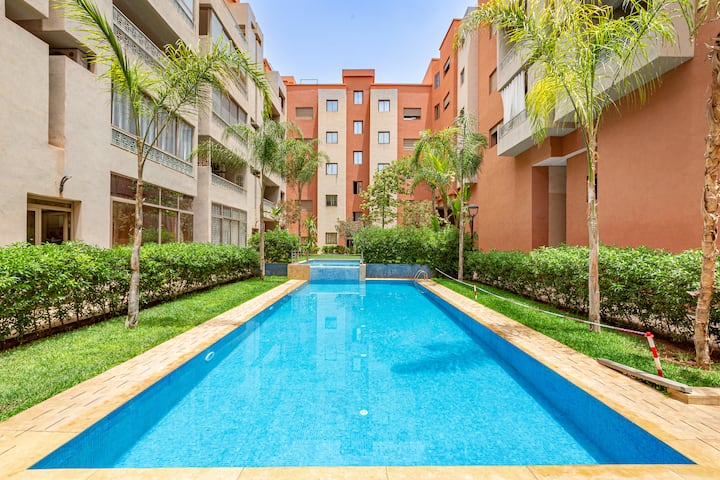 New! App ÉMeraude Confort Avec Piscine & Parking - Marrakesh