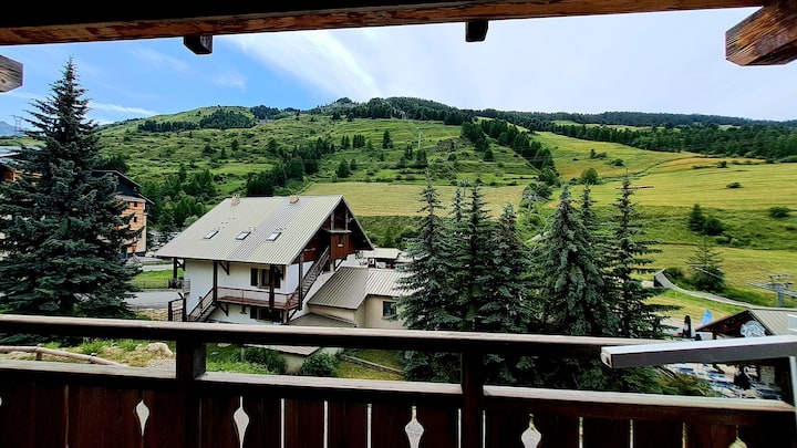 T2 Front De Neige Avec Piscine Et Hammam. - Vars