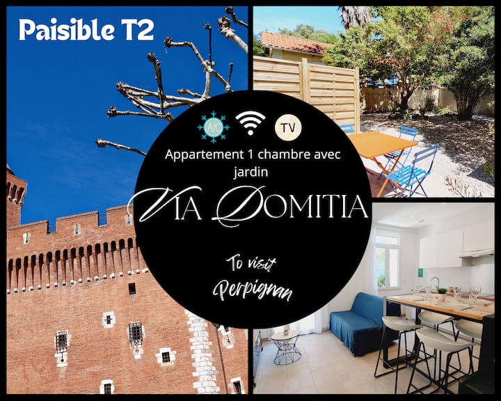 Paisible T2 - Via Domitia - N°2 - Perpignan