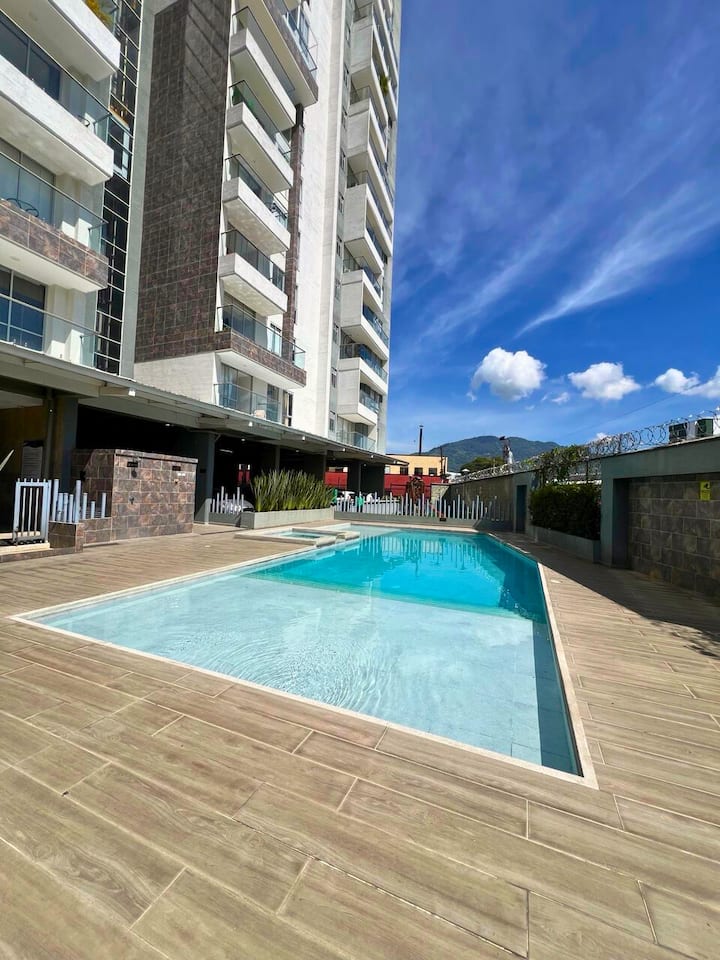 Apt Vacacional Con Piscina En El Eje Cafetero - Pereira