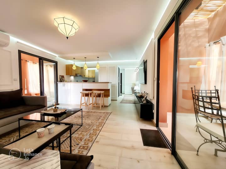 Appartement Avec Grande Terrasse, Centre De Guéliz - Marrakesh