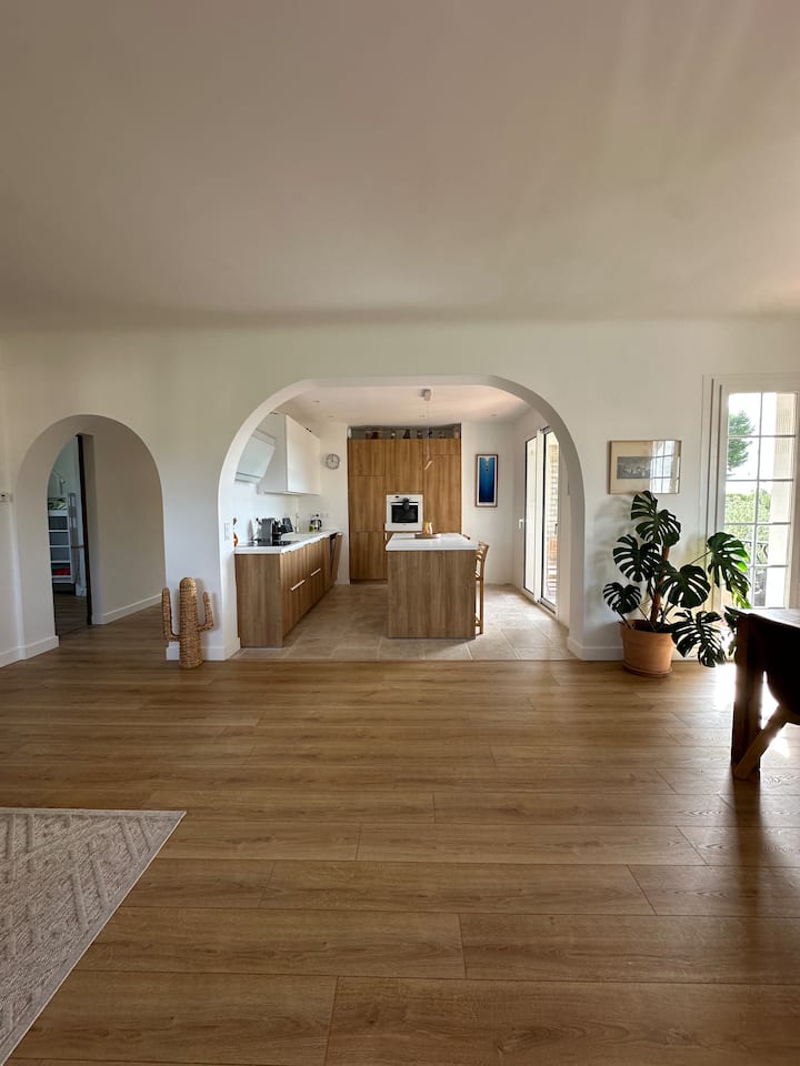 Haut De Villa 90m² 3 éToiles Vue Mer Plage 5min - French Riviera