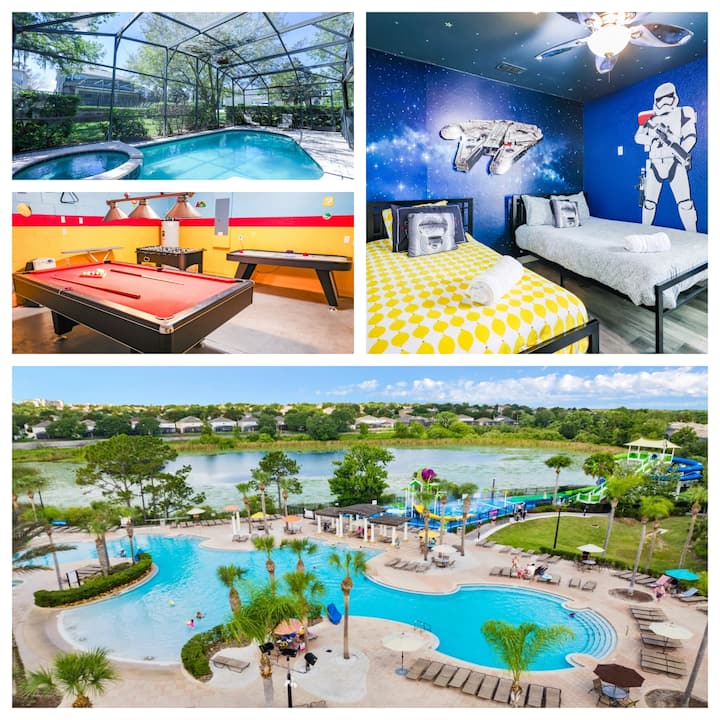 6b Pool Villa& Free Waterpark - Celebration, FL