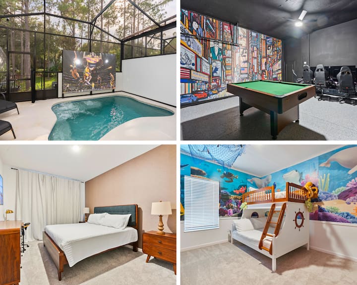 Luxury 5bdr/5bth Paradiso Grande/led Pool Screen - Orlando