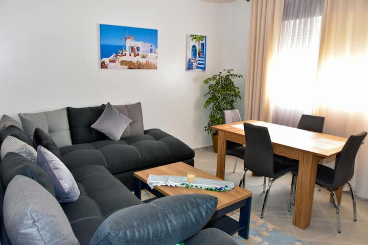 Appart Neuf Lumineux 2chambres + Wifi + Parking - Tangier