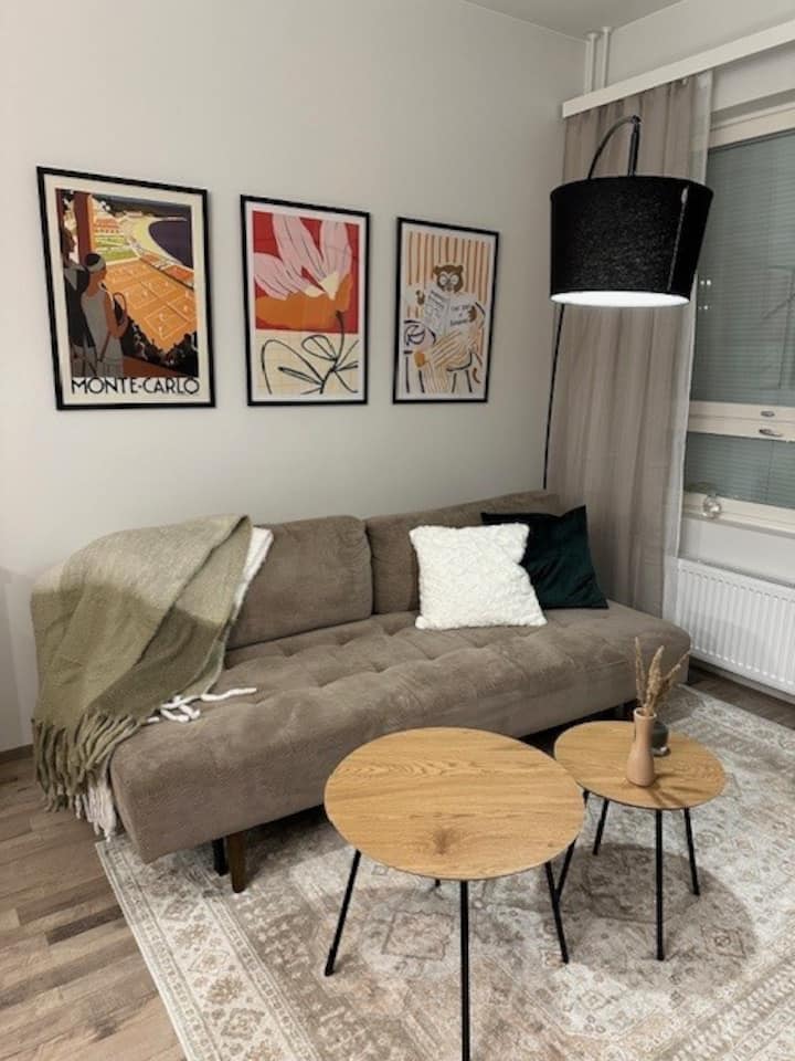 City Center Apt: Sauna, Balcony, Smart Lock, Gym - Rovaniemi