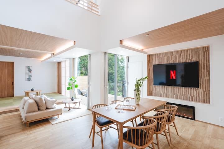 Modern Villa With Sauna, Bbq And Hot Spring! - Hakone