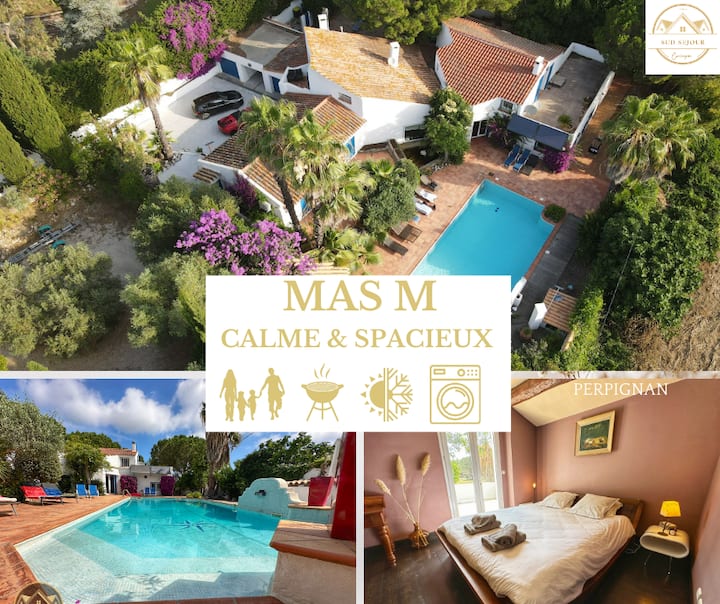 Mas M-villa D'exception-calme-piscine-jeux Enfants - Perpignan