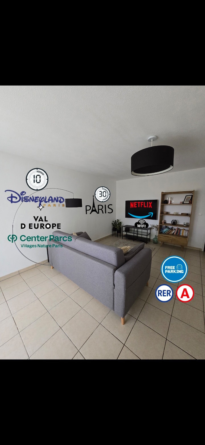 Super Appartement Familial Disneyland Paris(5pers) - Seine-et-Marne
