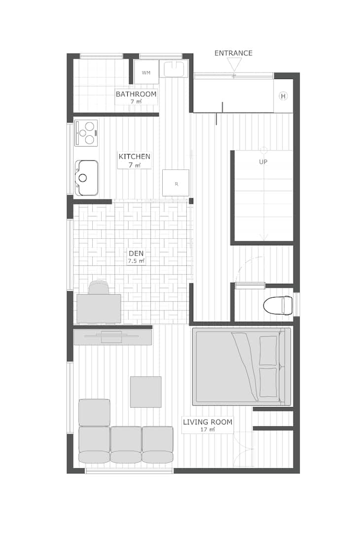 一軒家貸切最大4名/大宮駅徒歩13分/さいたまスーパーアリーナ徒歩18分/川越や東京への拠点にも最適 - Saitama