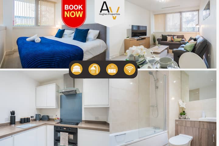 Prime 2bed Flat: Steps From Shopping & Restaurants - Milton Keynes