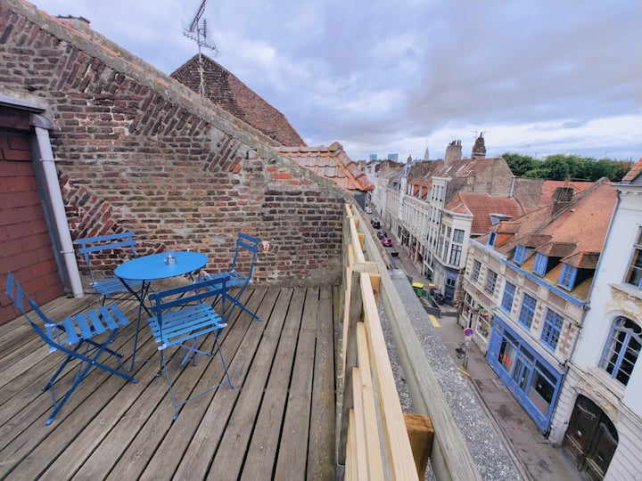 Loft Pour 2 Personnes Avec Terrasses Et Belle Vue - Lomme