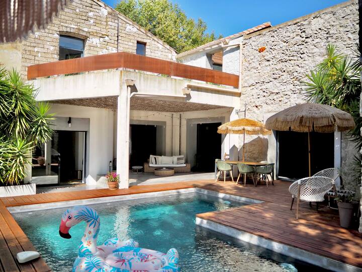 Magnifique Maison Au Bord Du Canal - Piscine - Narbonne