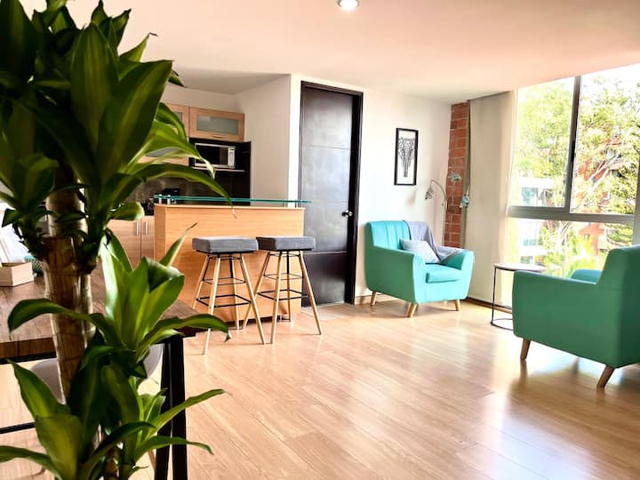Loft 5 Stars+wifi 500 Mb+good Location @El Poblado - Medellín