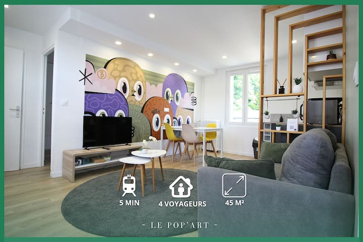 Le Pop’art ~ T3 Design ~ Disney/gare/hypercentre - Torcy