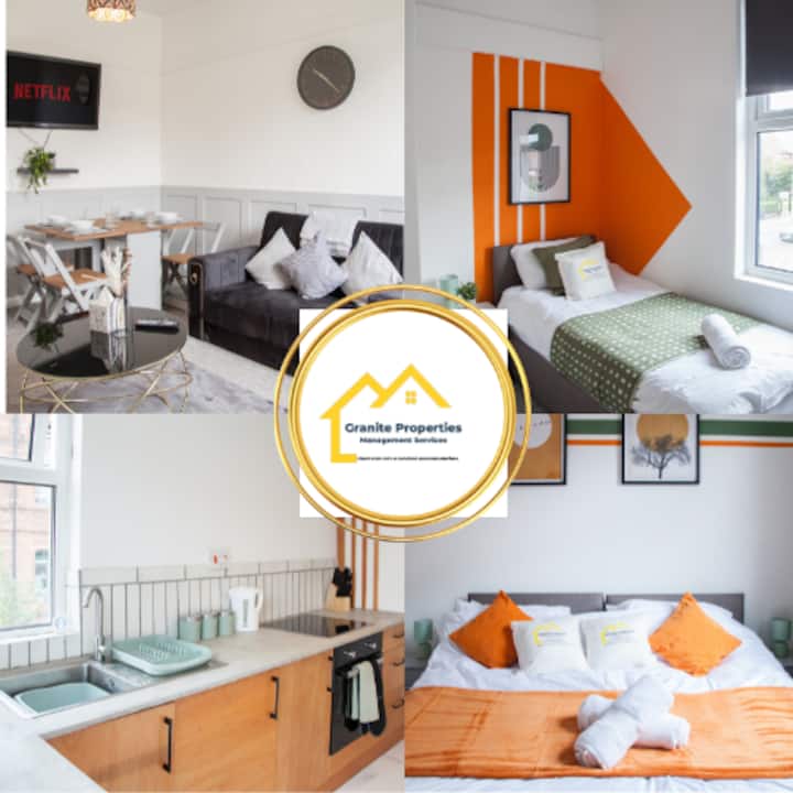 2br City Apartment | 4 Beds | Parking & Wi-fi - Wirral