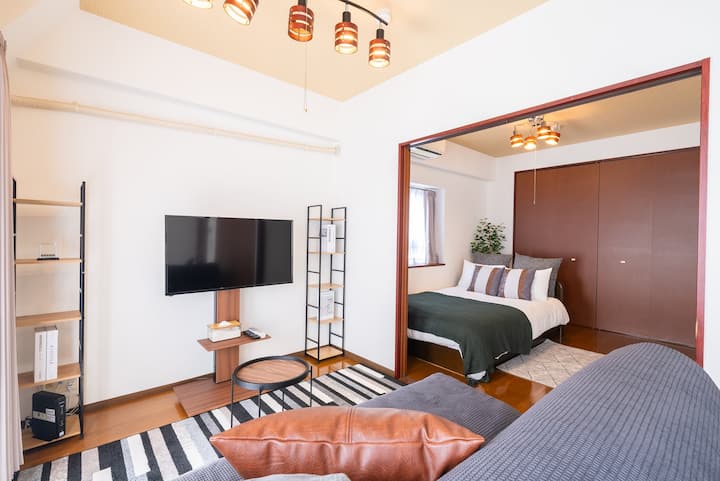 【地下鉄天神南駅より徒歩5分】40.29㎡/天神エリア/最大4名宿泊可/7a - Fukuoka