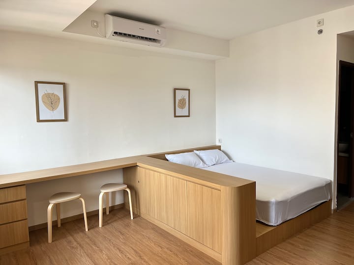 Japanese Muji Style Studio Room Up To 4 People - 萬隆