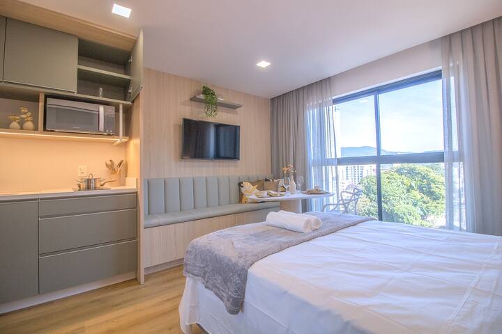 Loft 701 Mobiliado/wifi/piscina/vaga/próx  Oktober - Blumenau
