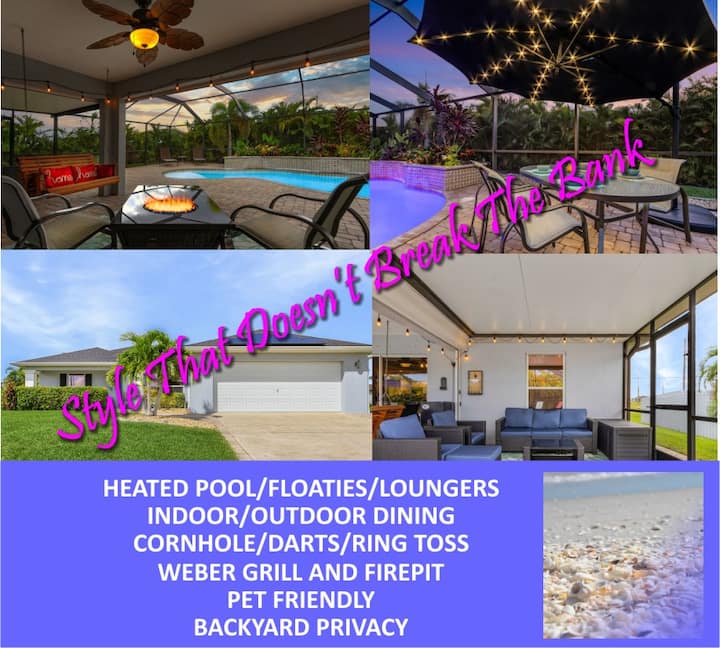 Charming 3-bedroom Home With Heated Saltwater Pool - Burnt Store Marina