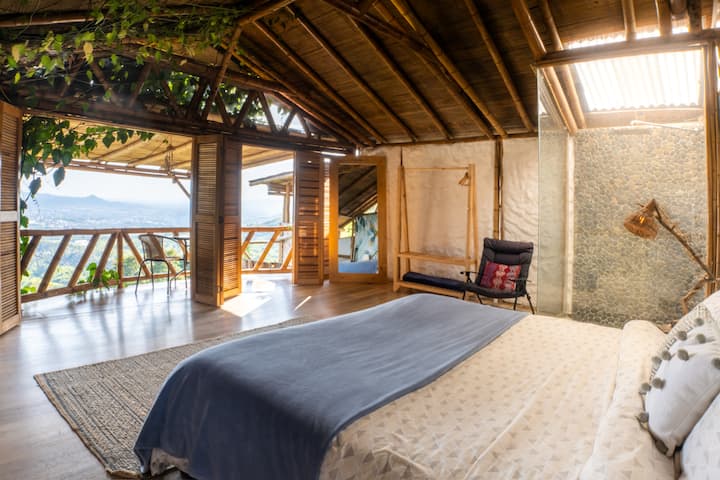 Cabaña En El Alto Del Nudo,jaucuzzi, Vista, Balcón - Dosquebradas