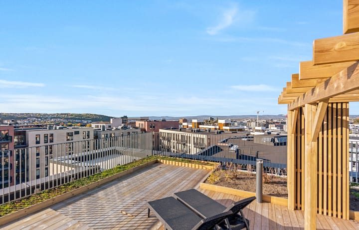 Modern 1 Bedroom Apartment With Balcony/roof Top - Oslo