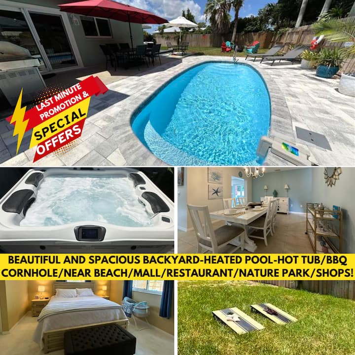 !Heated Pool-hot Tub-bbq/cornhole-near Waterpark! - Bradenton, FL