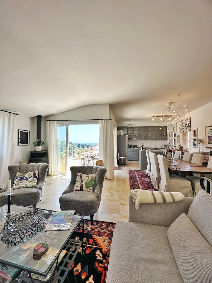 Biot Village Grande Maison Familiale Vue Mer Clim - Juan les Pins