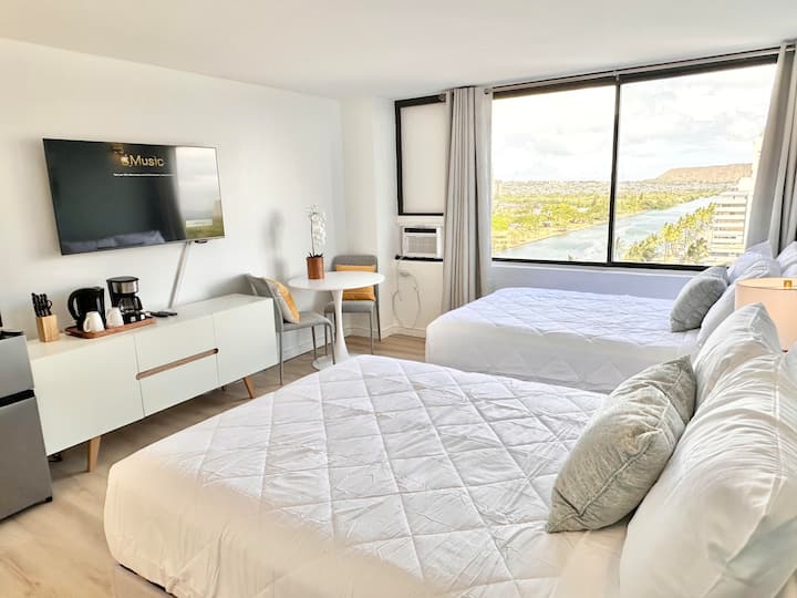Sky Studio Incredible Views And 2 Beds Waikiki - Honolulu