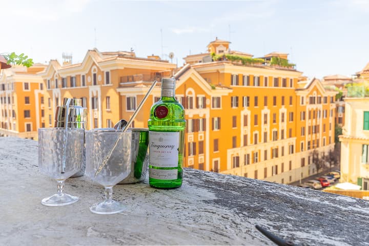 Attico Panoramico Con Terrazzo Nel Centro Di Roma - ローマ