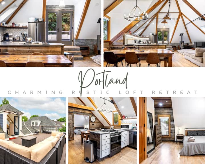 Charming Rustic Loft Retreat – Cozy 1bd/1ba Escape - Portland, ME