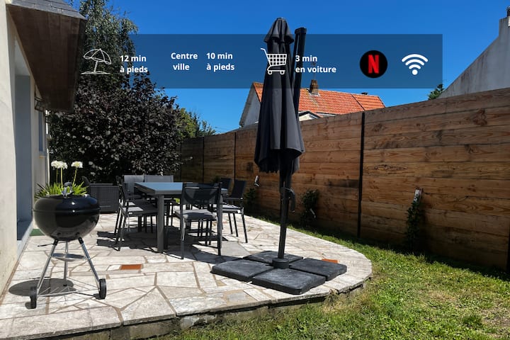 Maison Familiale Avec Jardin Proche Mer, Commerces - Le Pouliguen