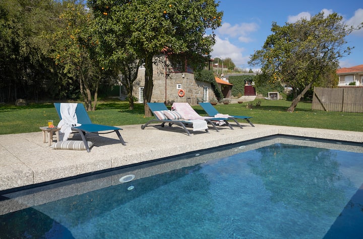 Casa De Charme C/ Piscina Jardim E Acesso à Vinha. - Santo Tirso