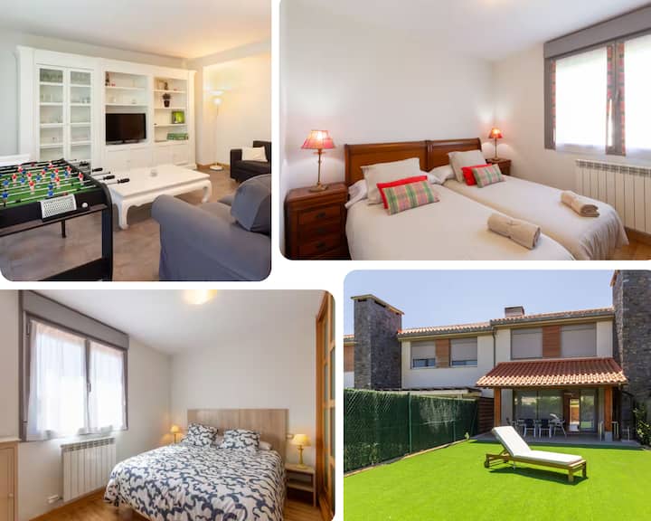 Chalet 3 Hab | Piscina & Tenis | Patio Bbq - Santo Domingo de la Calzada