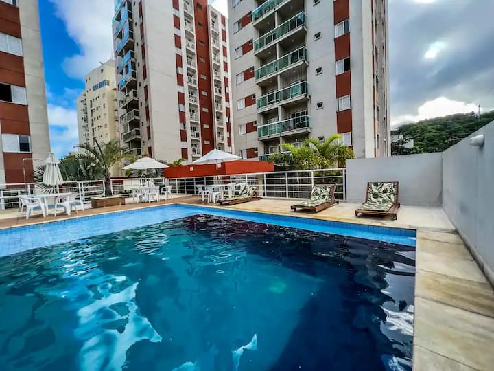 600m Praia Da Enseada:5 Minutos A Pé Do Comércio! - Guarujá