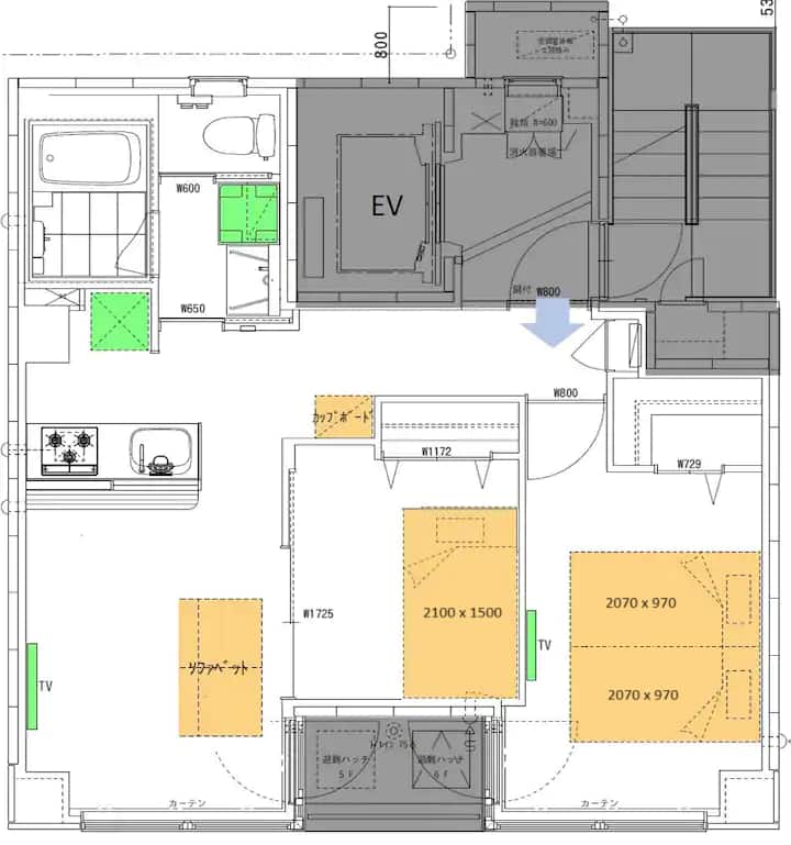Cozy Apt For 6 [Nishishinbashi It1_type C] - Tokyo