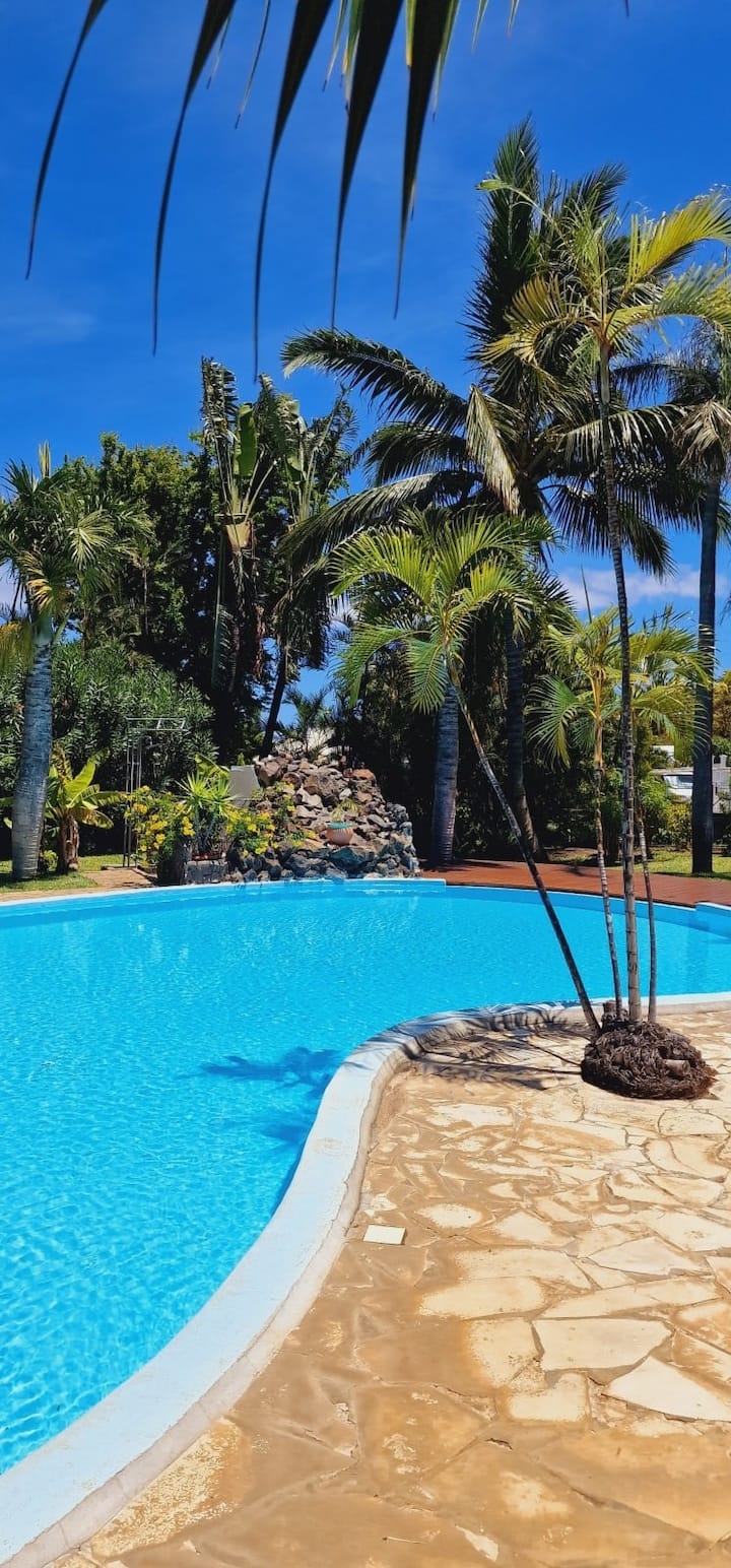 Le Soa - Studio Calme - Piscine Et Proche Plages - Saint-Gilles les Bains